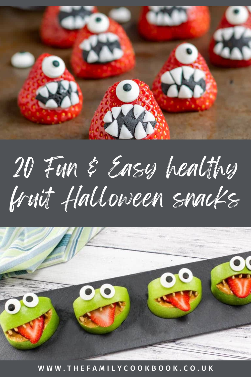 20 Fun & Easy healthy fruit Halloween snacks