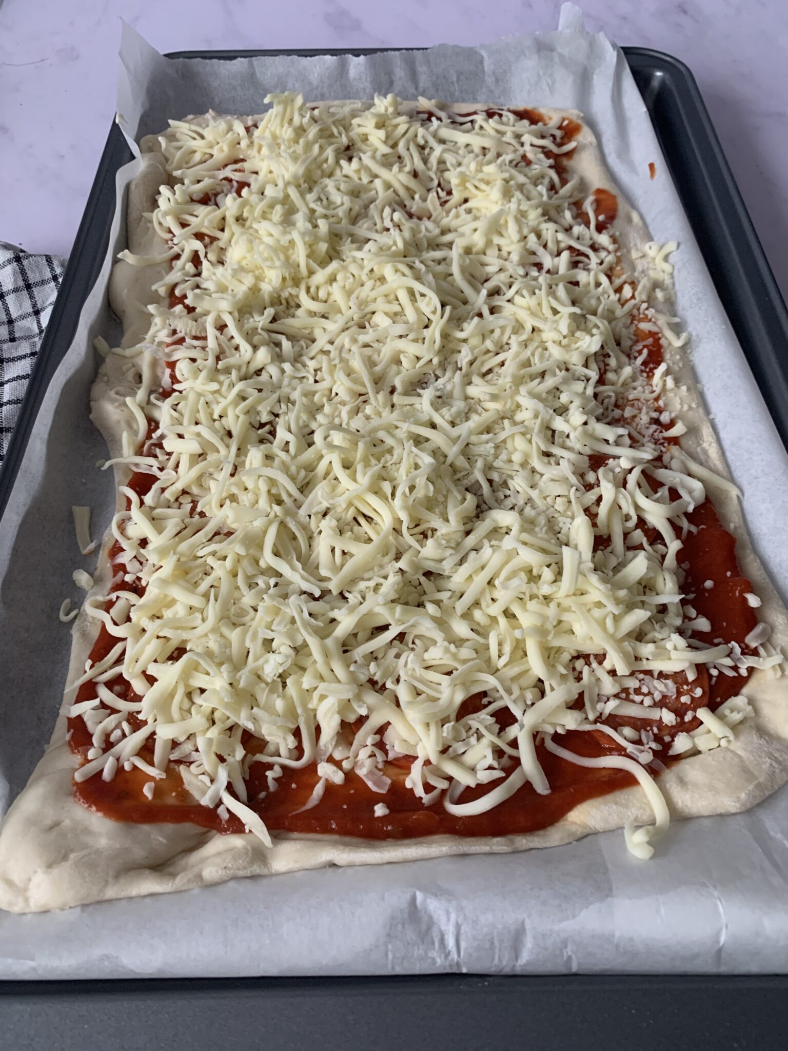 Copycat rectangle school pizza recipe - The Family Cookbook
