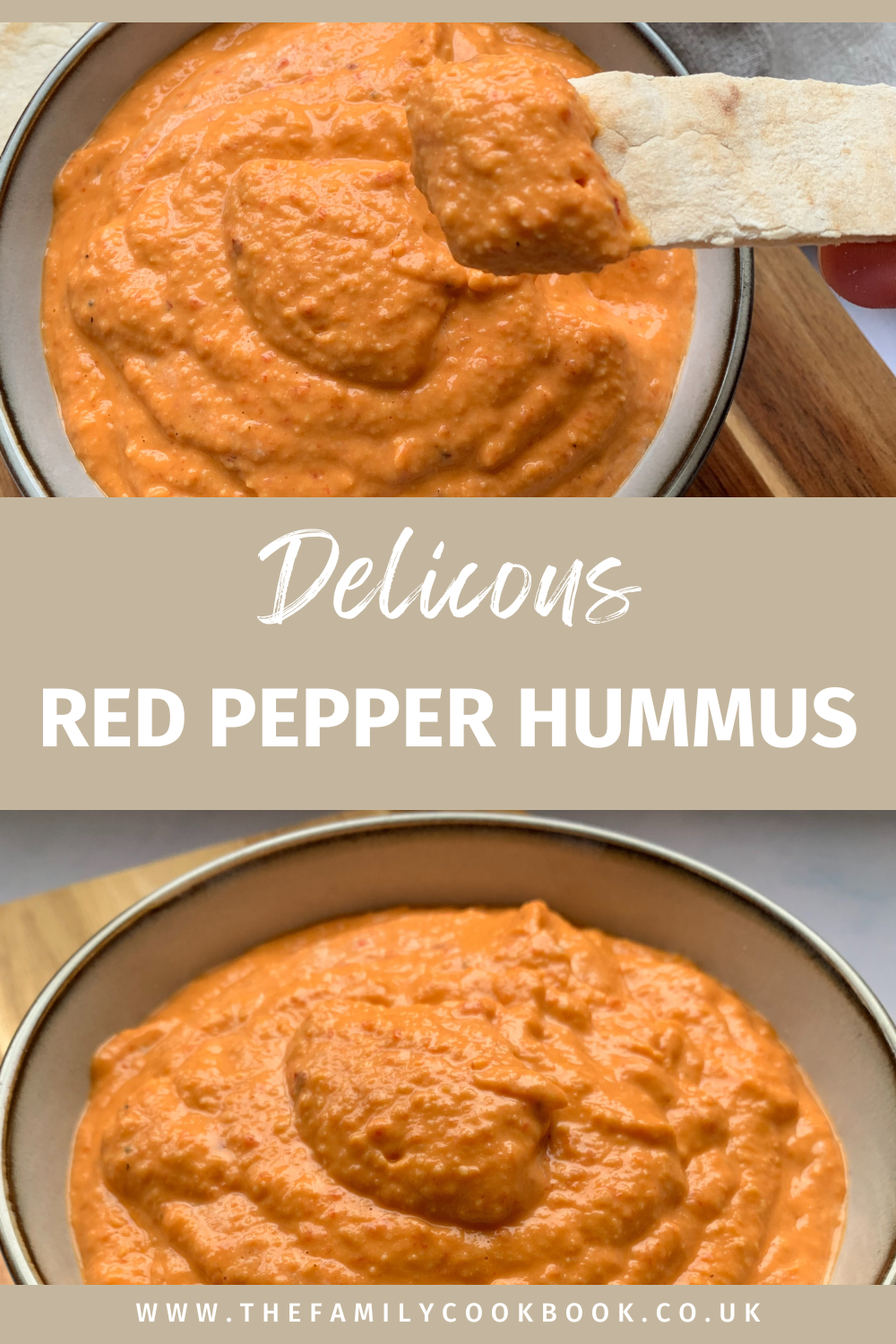 Delicious Red Pepper Hummus Recipe - The Family Cookbook